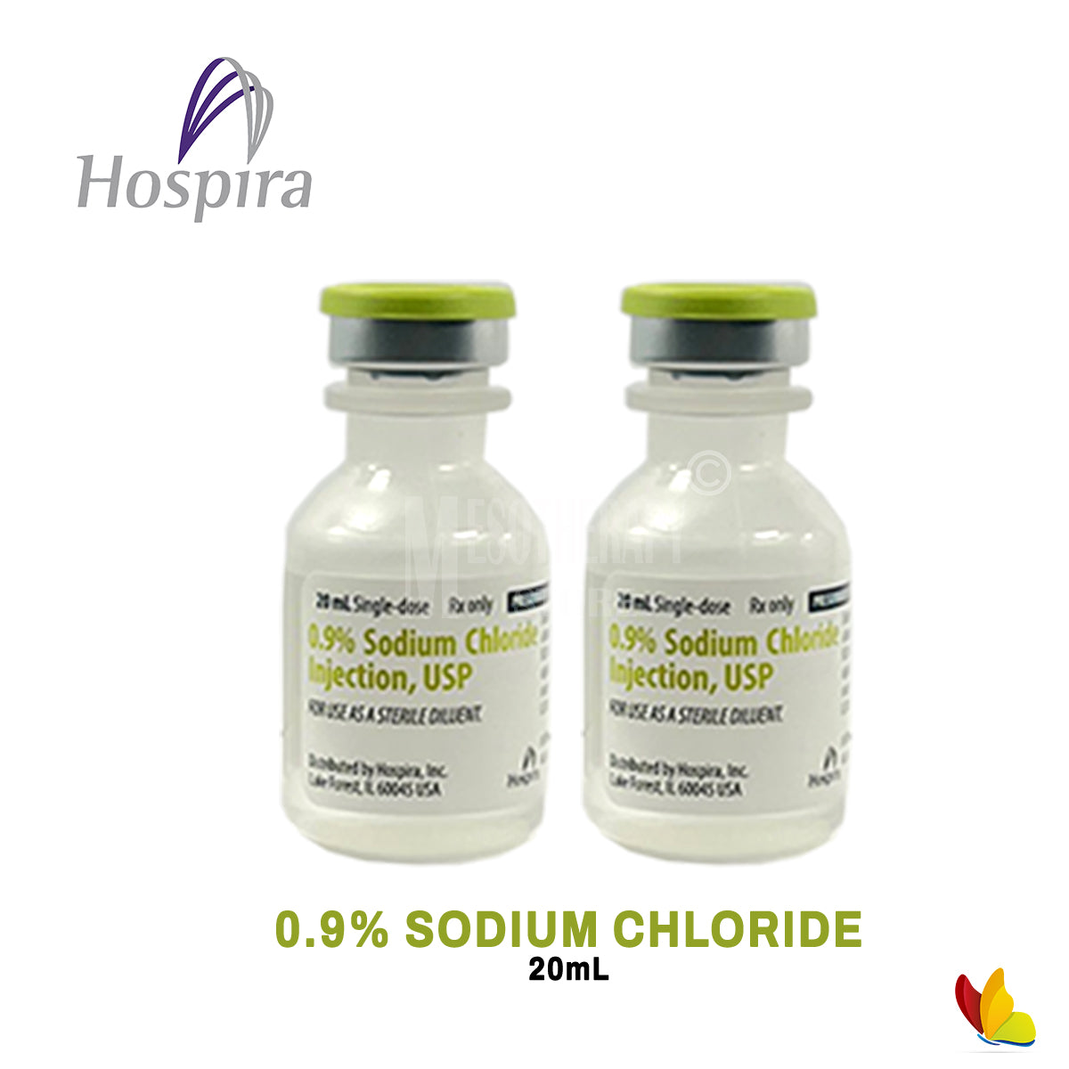 Sodium Chloride 0.9% 20mL By Hospira Mesotherapy Store