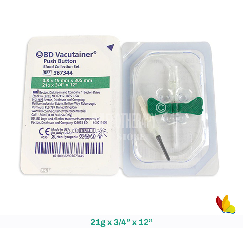BD Vacutainer® Blood Collection Set With Pre-Attached Holder 21gx3/4"x