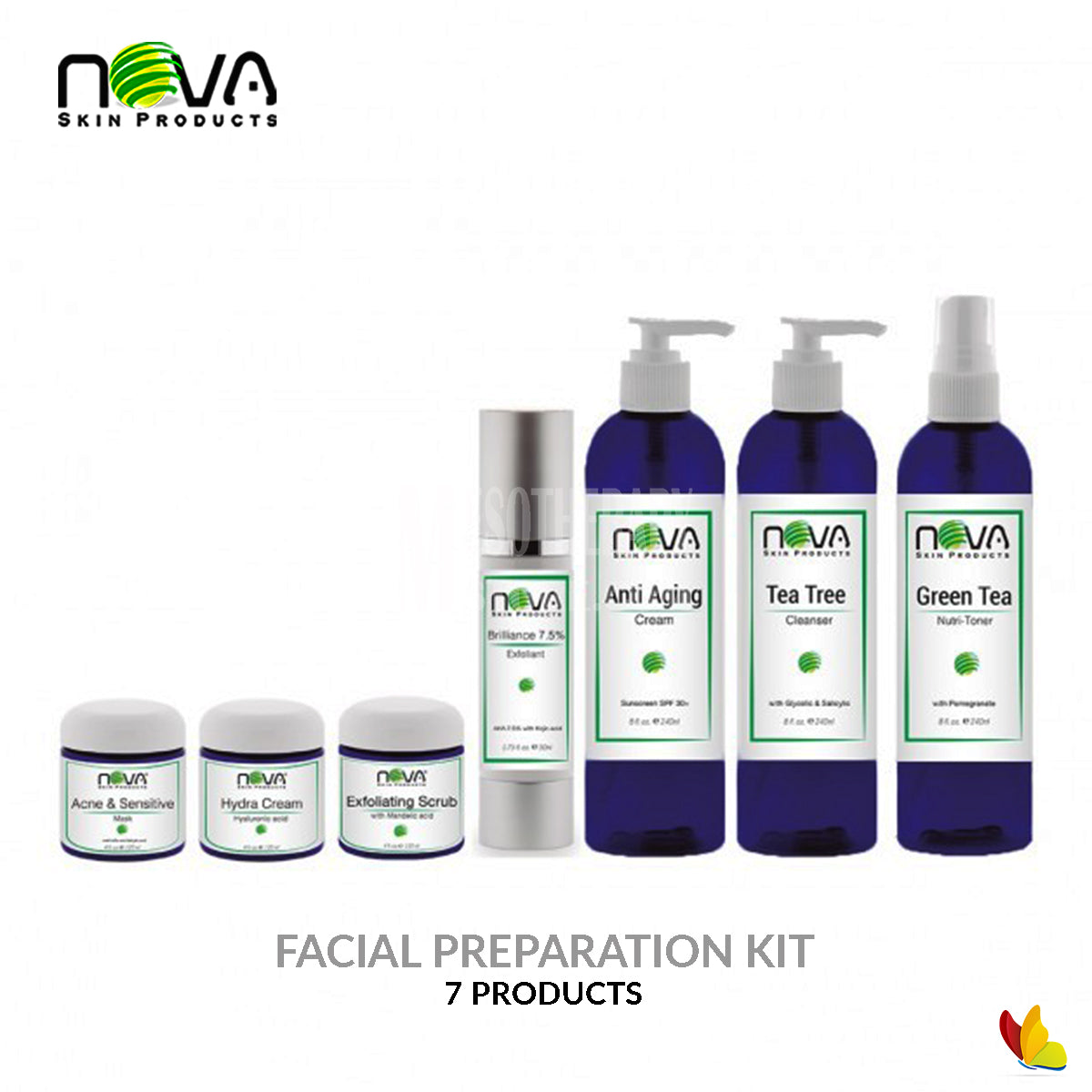 Facial Preparation Kit 7 Products By Nova Skin