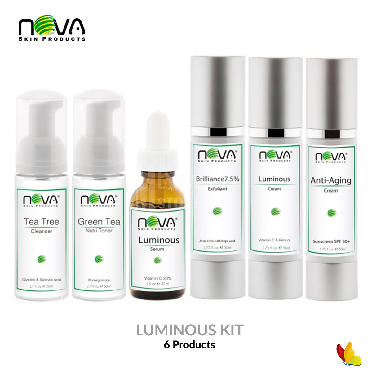 Luminous Kit 6 Products By Nova Skin Mesotherapy Store